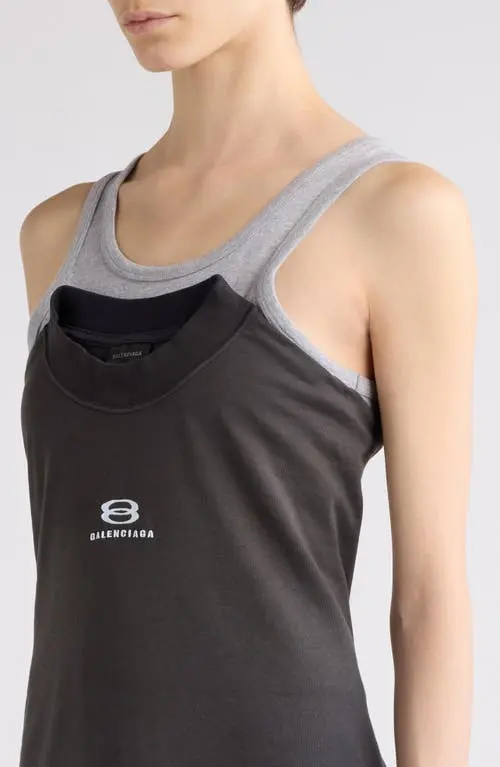 トップス BALENCIAGA UNITY SPORTS ICON PATCHED BALENCIAGA Unity Sports Icon Patched T-Shirt Top